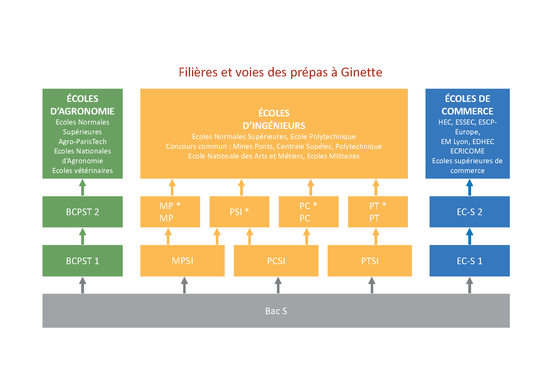 Filières et voies — Lycée Privé Sainte Geneviève